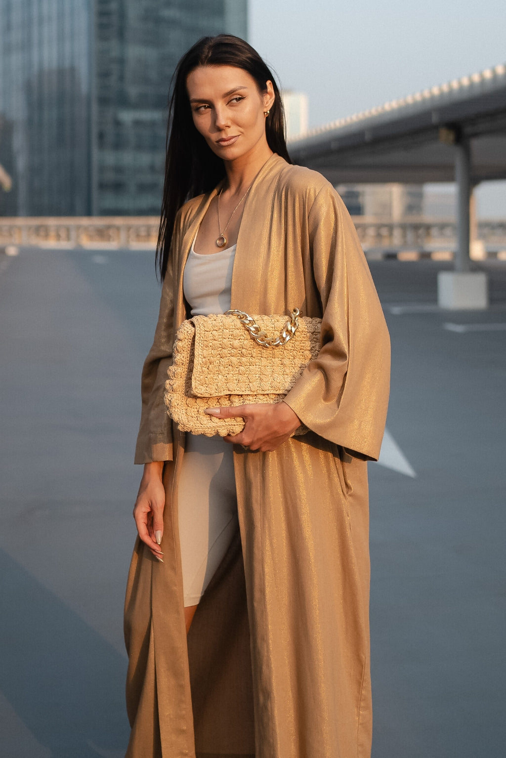 Shiny Kimono Gold | MYKAFTAN